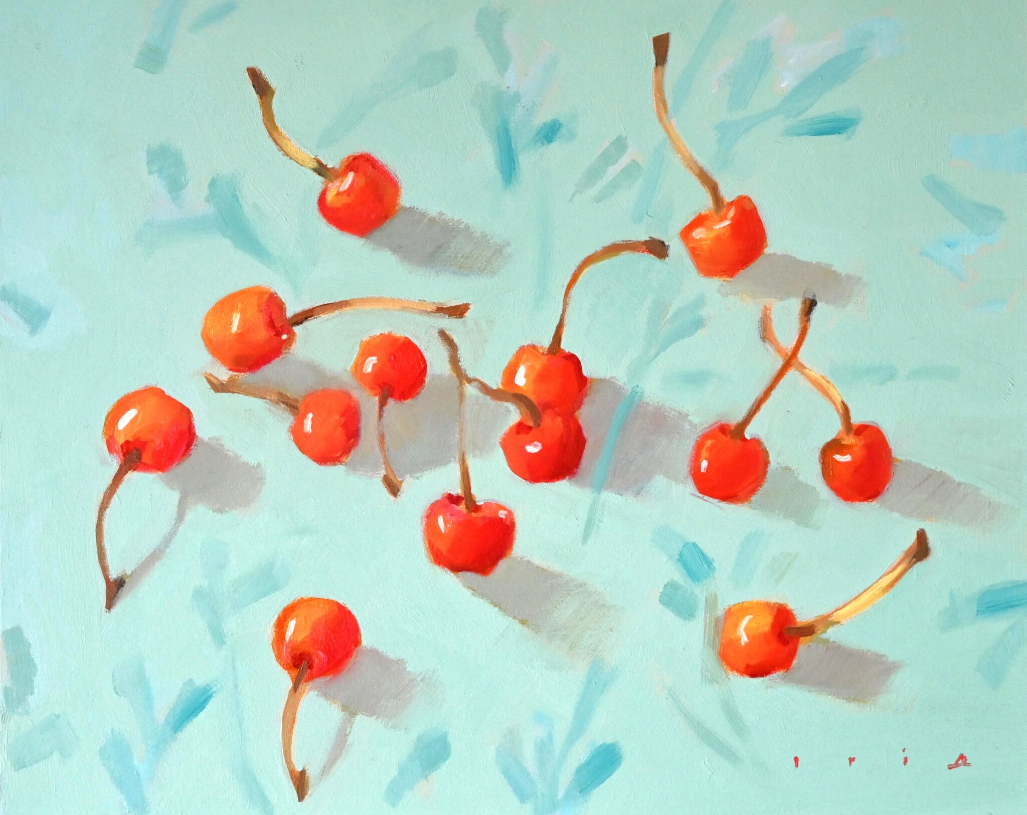 【No.320】入江英三「さくらんぼ」 | 絵画レンタル販売 Art beans